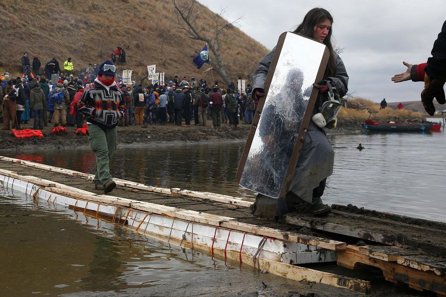 To Protect and Protest: Artist Cannupa Hanska Luger and the Mirror ... To Protect and Protest: Artist Cannupa Hanska Luger and the Mirror ...