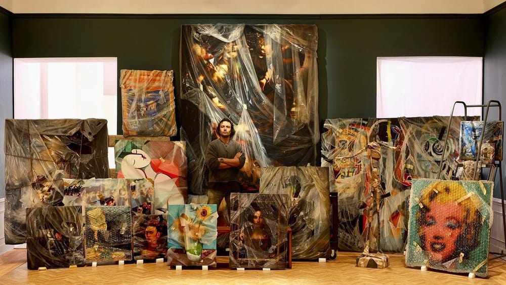 Plastic Wrapped Historical Paintings by Robin Eley: Investigating the ...