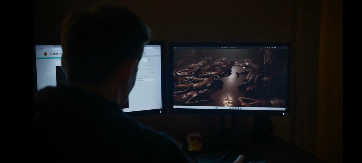 ‘MORA’ by Sam Evenson: Questioning the Ethics of Gore AI Art